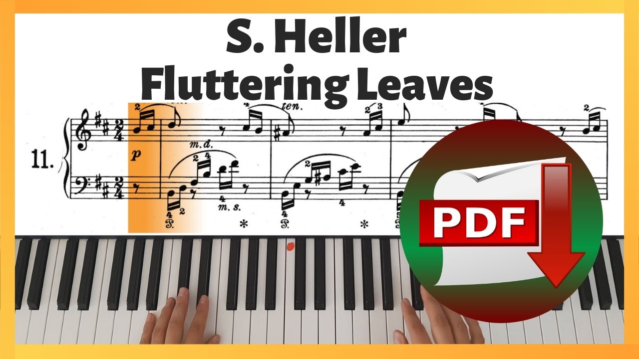 Stephen Heller - Fluttering Leaves Op. 46 No. 11 Etude | Piano Sheet ...