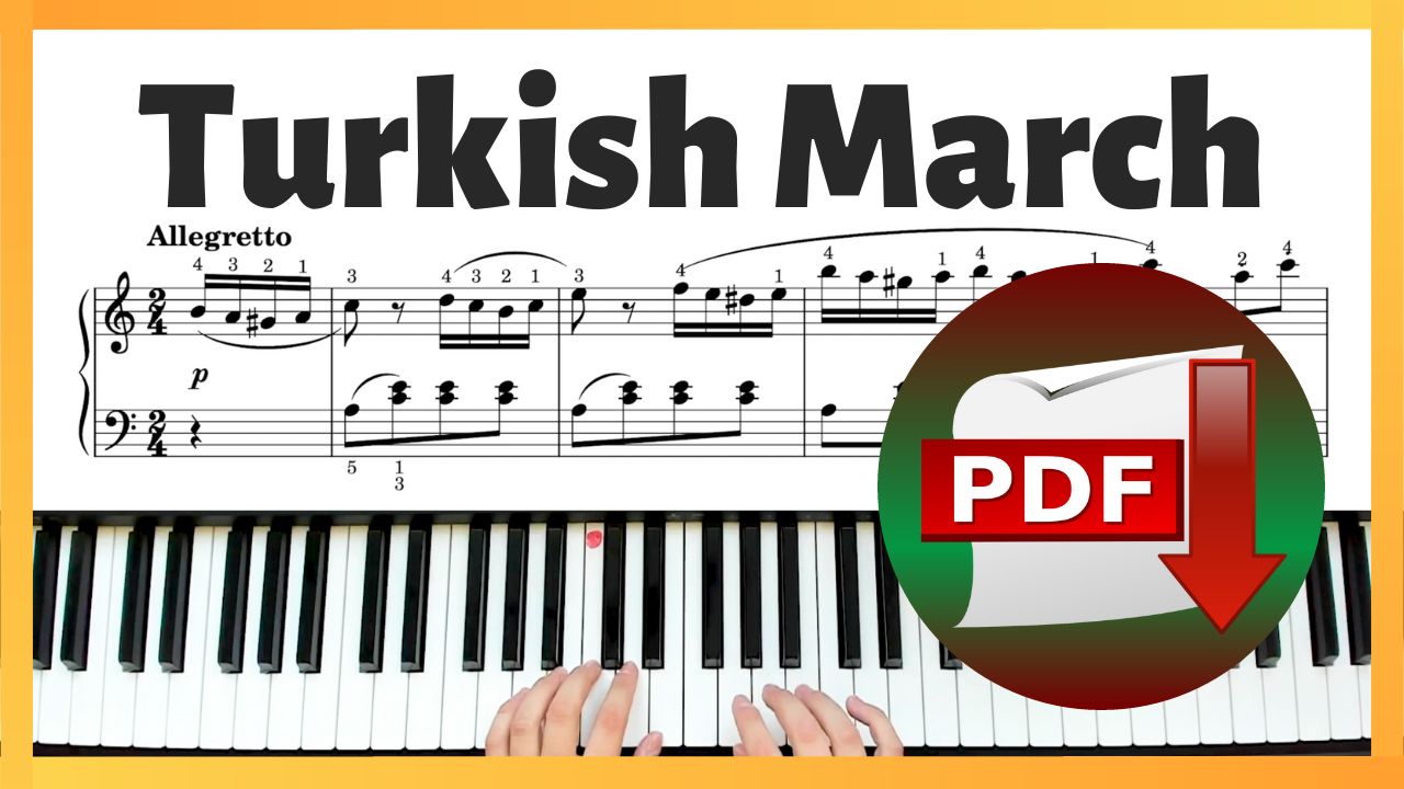 Turkish March - Mozart (Rondo Alla Turca) | Piano Sheet Music PDF Free ...